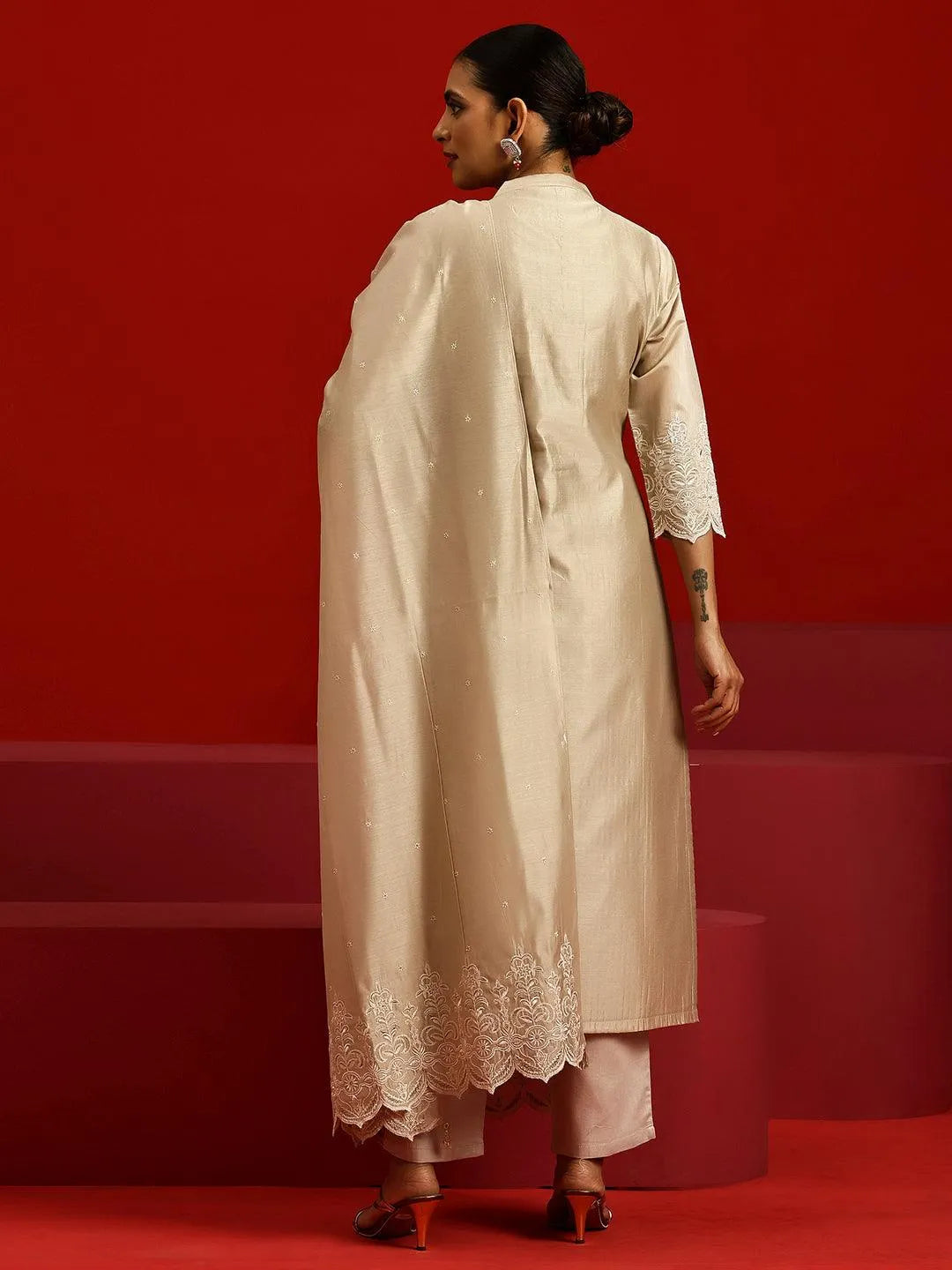 Chanderi Suits - Buy Chanderi Suits for Women Online | Libas