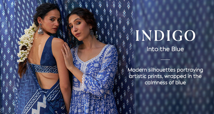 Indigo Collection - Buy Indigo Colour Dresses Online in India | Libas