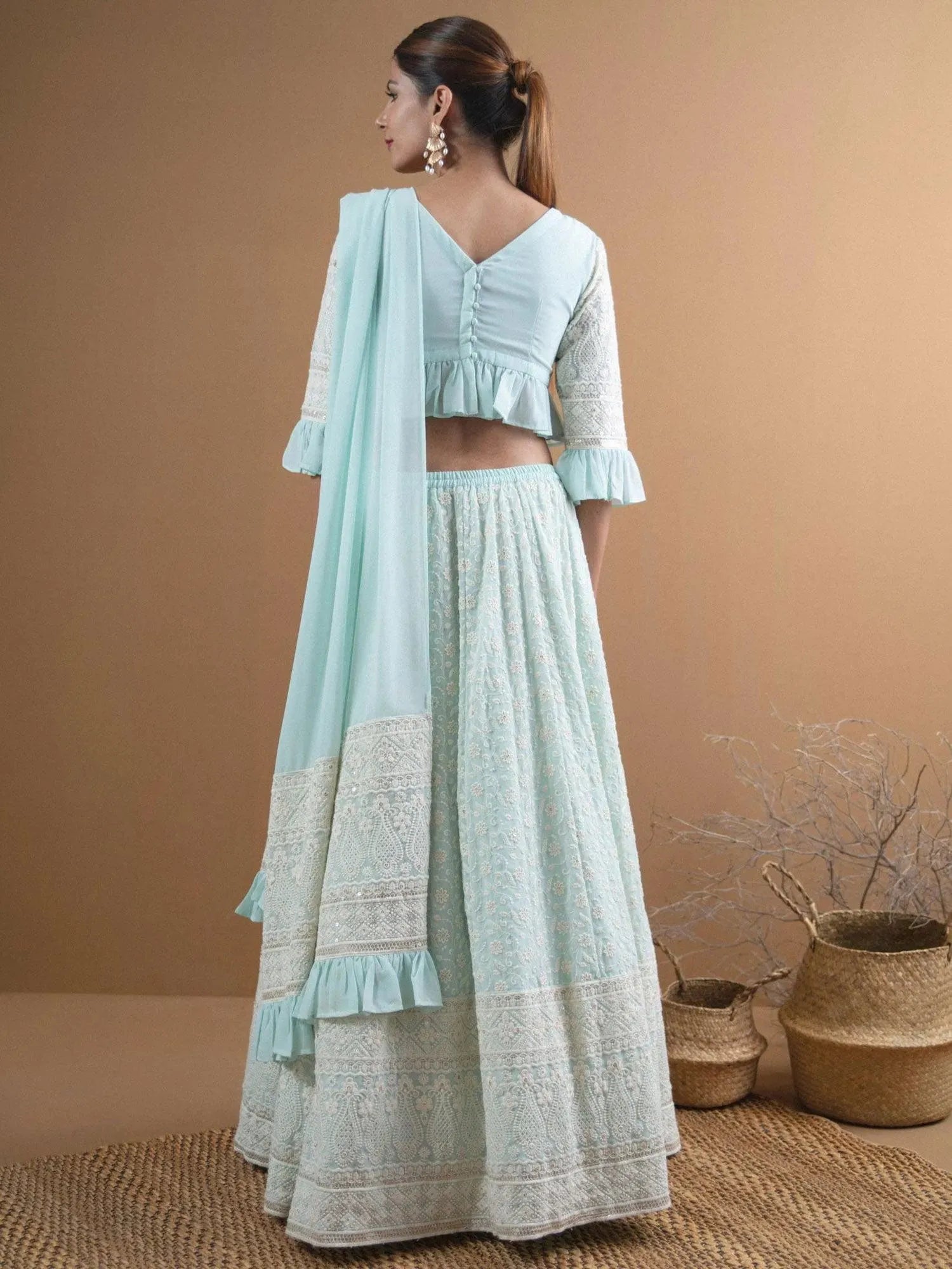 Simple Lehengas - Buy Simple Lehenga Online at Best Price | Libas