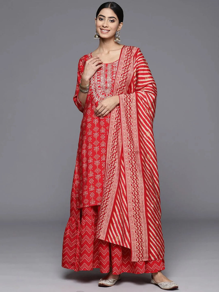 Buy Red Kurta Sets For Women Online at the Best Price | Libas